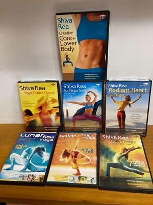 Lot Of Seven Yoga DVDs And Four Yoga CDs, all by Shiva Rea | eBay