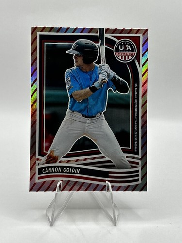 2024 Panini USA Stars & Stripes Cannon Goldin Red Stripes #186 | eBay
