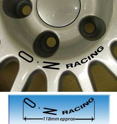 OZ Racing Wheel Centre Decal sticker to fit stud 112PCD Blk X8 Various ...