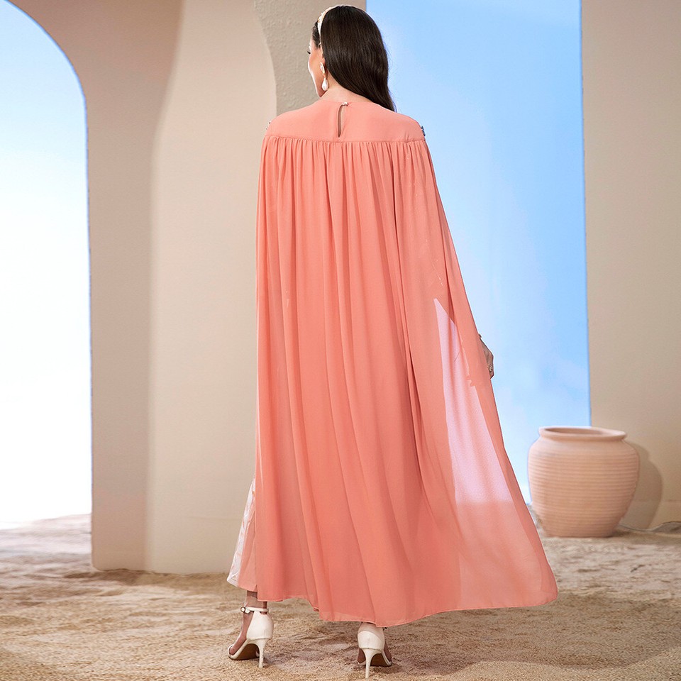 Dubai Embroidery Luxury Evening Kaftan Muslim Maxi Dress Abaya Caftan ...