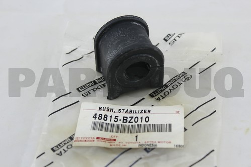 48815BZ010 Genuine Toyota BUSH, FRONT STABILIZER BAR, NO.1 48815-BZ010 ...