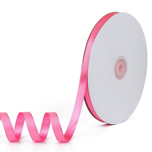 10mm 3/8" Bubblegum Pink Satin Ribbon 5m Single Face Wrap C15-4 Aussie ...