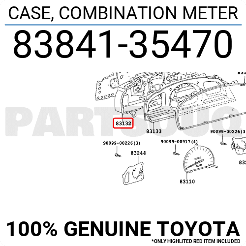 8384135470 Genuine Toyota CASE, COMBINATION METER 83841-35470 | eBay