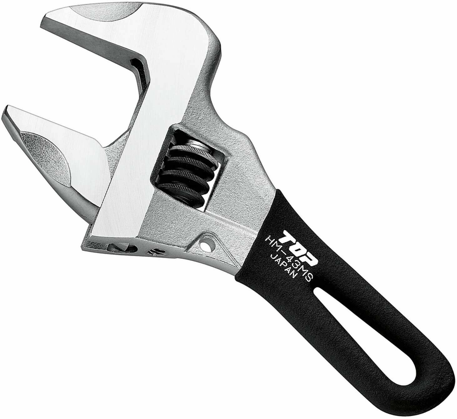 TOP WORK-WIDE SHORT ADJUSTABLE WRENCH BLACK (0～43mm) HM-43MSBK | eBay