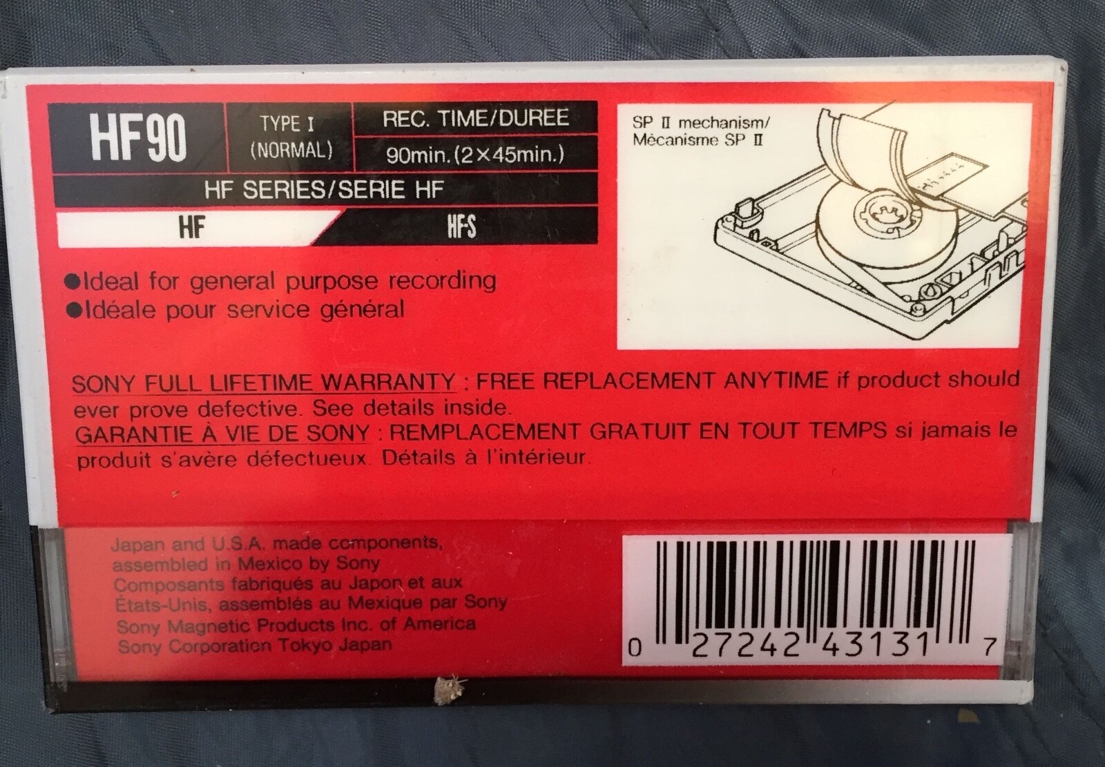 8 Sony HF90 Audio Cassette Tapes High Fidelity Normal Individually ...