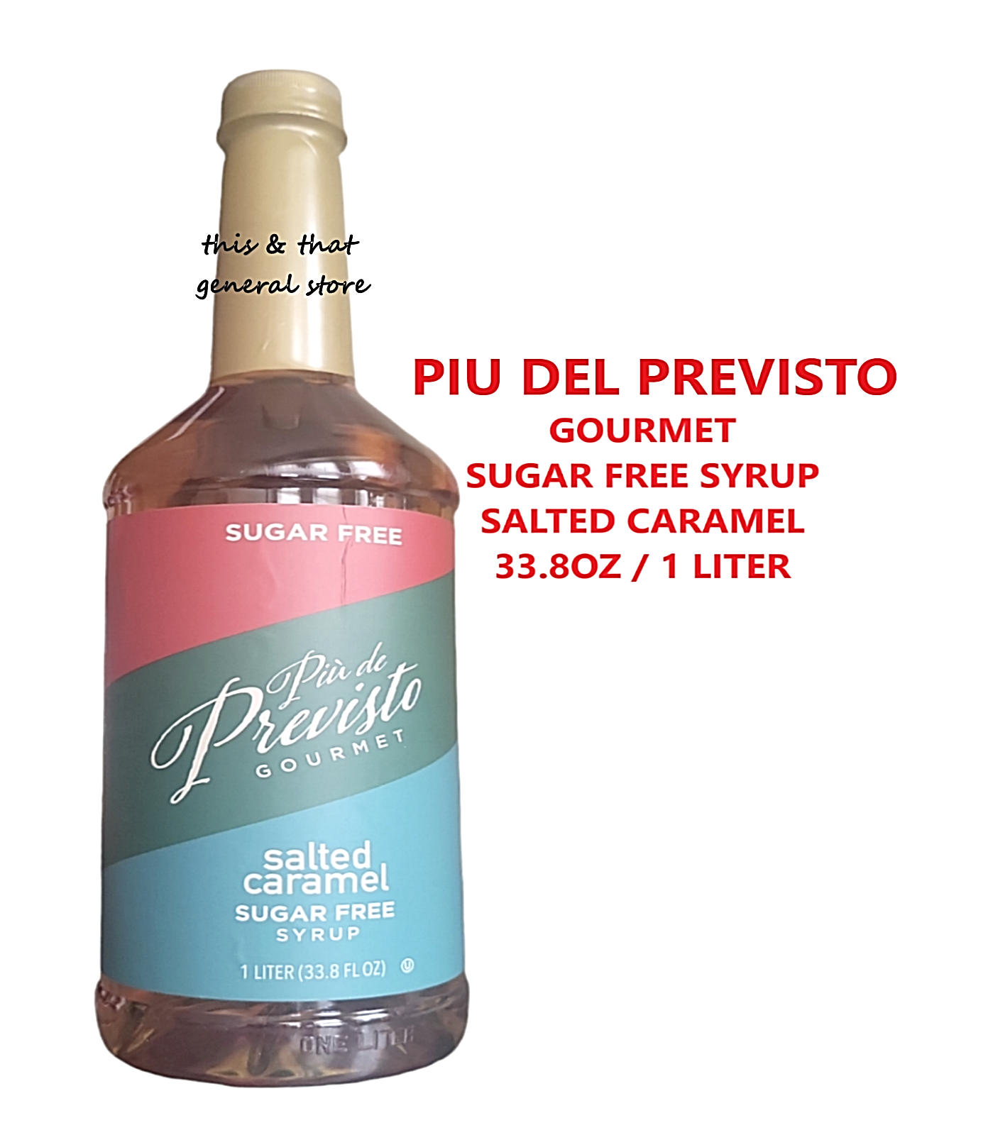 BUY 1 GET 1 50% OFF 1 LITER Piu Del Previsto Gourmet Syrup SUGAR FREE ...