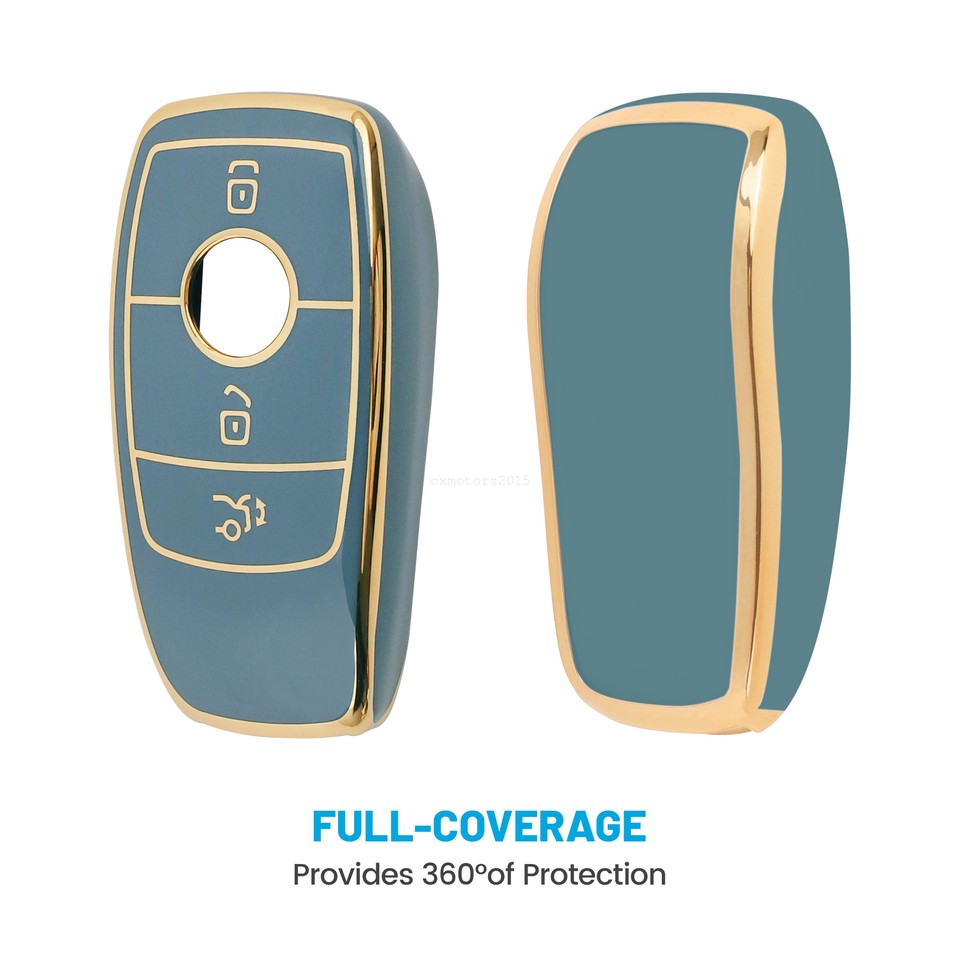 3 Buttons TPU Case Cover Car Key Fob Protector For Mercedes Benz A C E ...