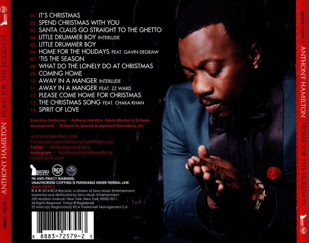 ANTHONY HAMILTON - HOME FOR THE HOLIDAYS NEW CD 888837257923| eBay
