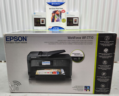 Epson WorkForce WF-7710 Wireless Wide-Format Shop Quality Printer Copy ...