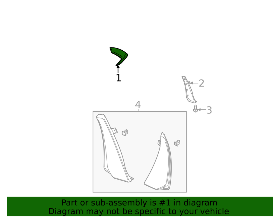 Genuine GM Scoop Access Panel 84543006 | eBay