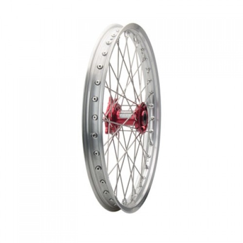 Tusk Impact Complete Wheel - Front 21 x 1.60 Silver Rim/Silver Spoke ...