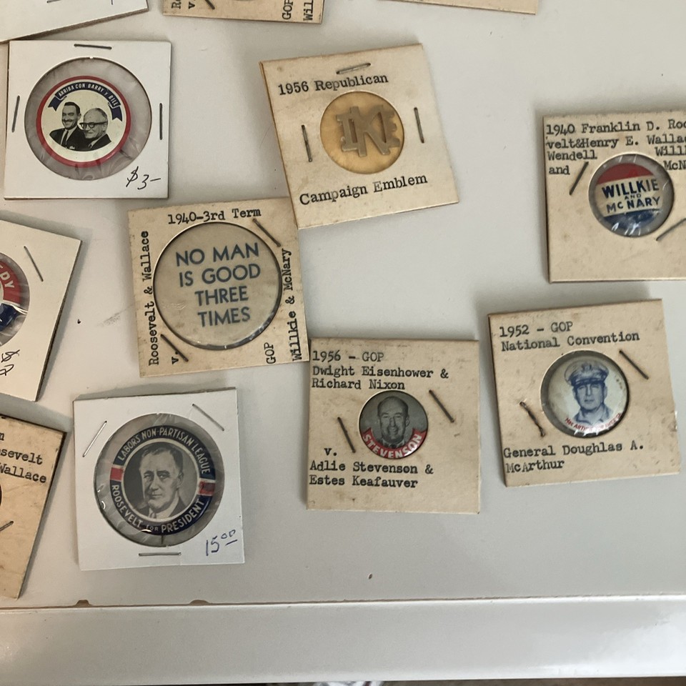 lot of 50 political buttions 1930s 40s 50s+ | eBay