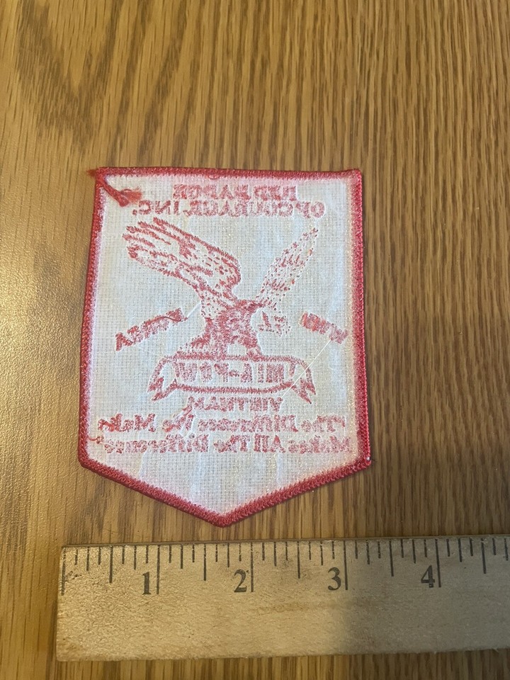 RED BADGE OF COURAGE WWII KOREA MIA POW VIETNAM PATCH WAR SERVICE | eBay