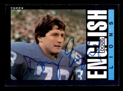 1985 Topps Football #58 Doug English Signed Autograph (no COA) | eBay