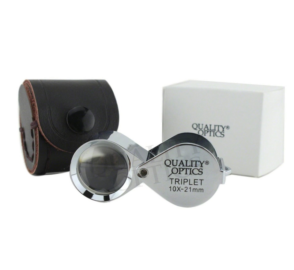 Quality Optics USA Folding Jewelers Loupe Loop Pocket Magnifier ...