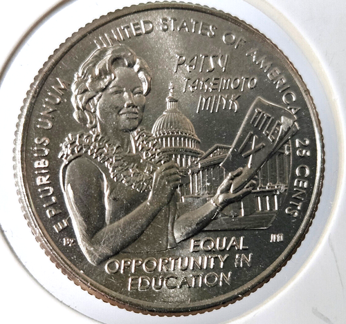 2024 P PATSY TAKEMOTO MINK QUARTER Errors Obverse/Reverse Arm | eBay