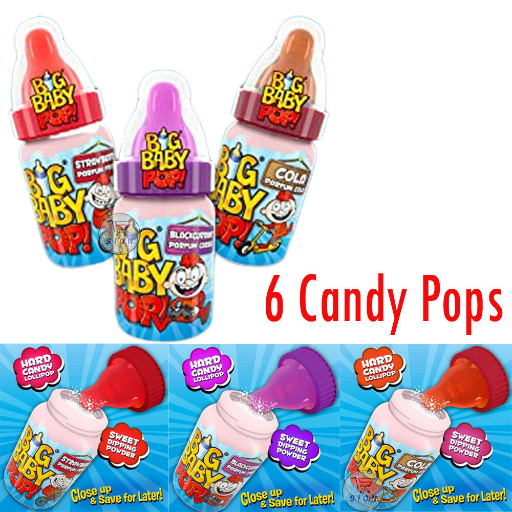 Big Baby Pop Lollipop with Sherbet Dip lollipop cool Retro bottle ...