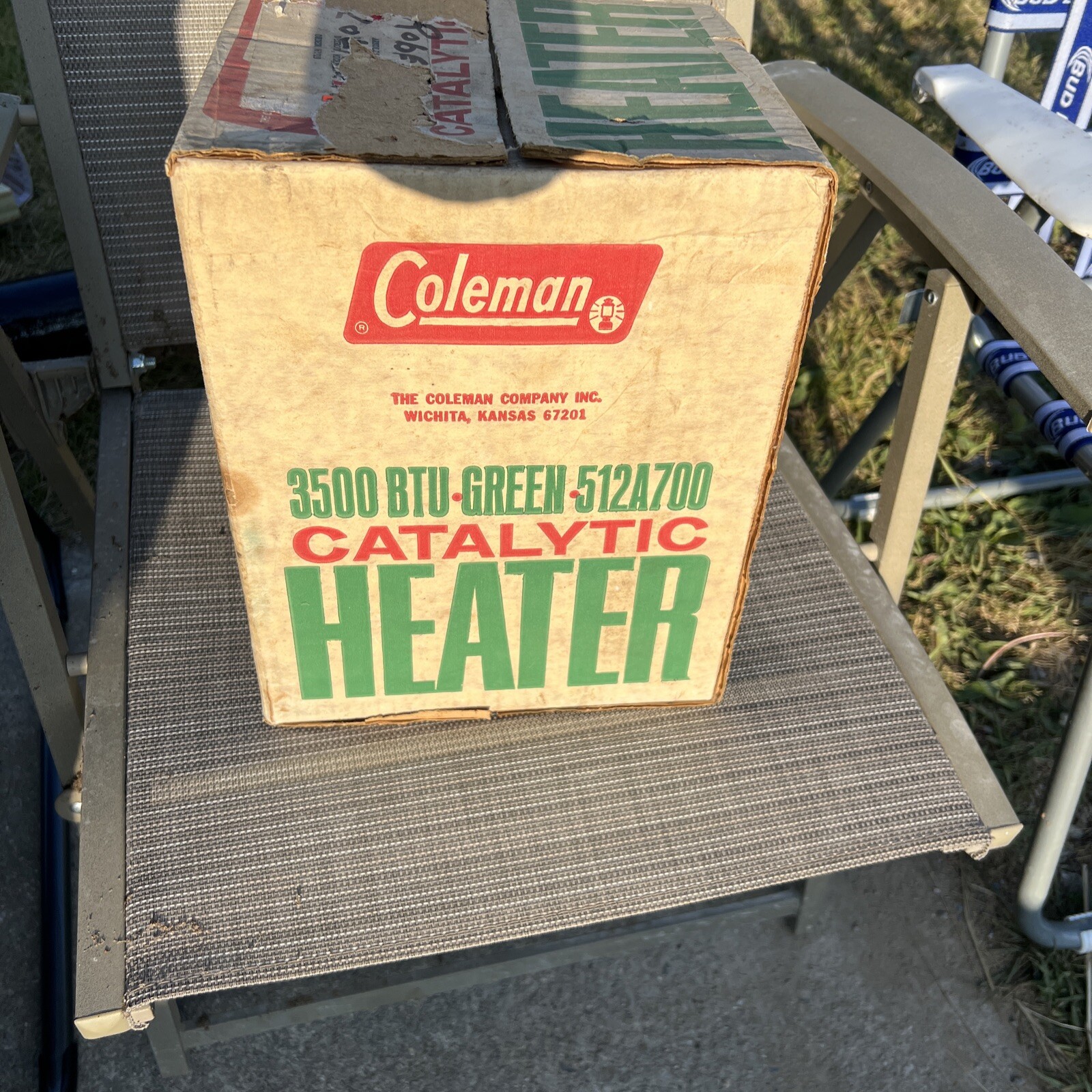 Vintage Coleman Heater 3500 BTU Model 512 December 1967 12/67 512A700 ...