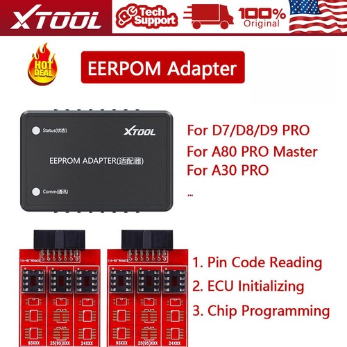 XTOOL EEPROM Adapter Auto IMMO Key Pro/grammer Tool For D7 D8 D9 PRO ...