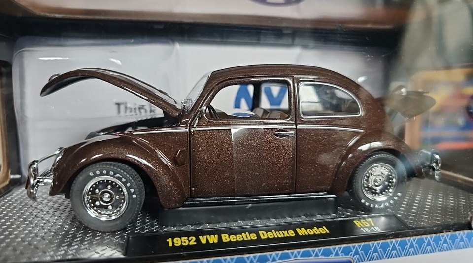 1/24 SCALE, DIECAST, M2 1952 VW BEETLE DELUXE MODEL, R67 18-18. NIB ...