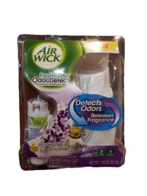 Air Wick Freshmatic Odor Detect Lavender & Chamomile Compact Automatic ...