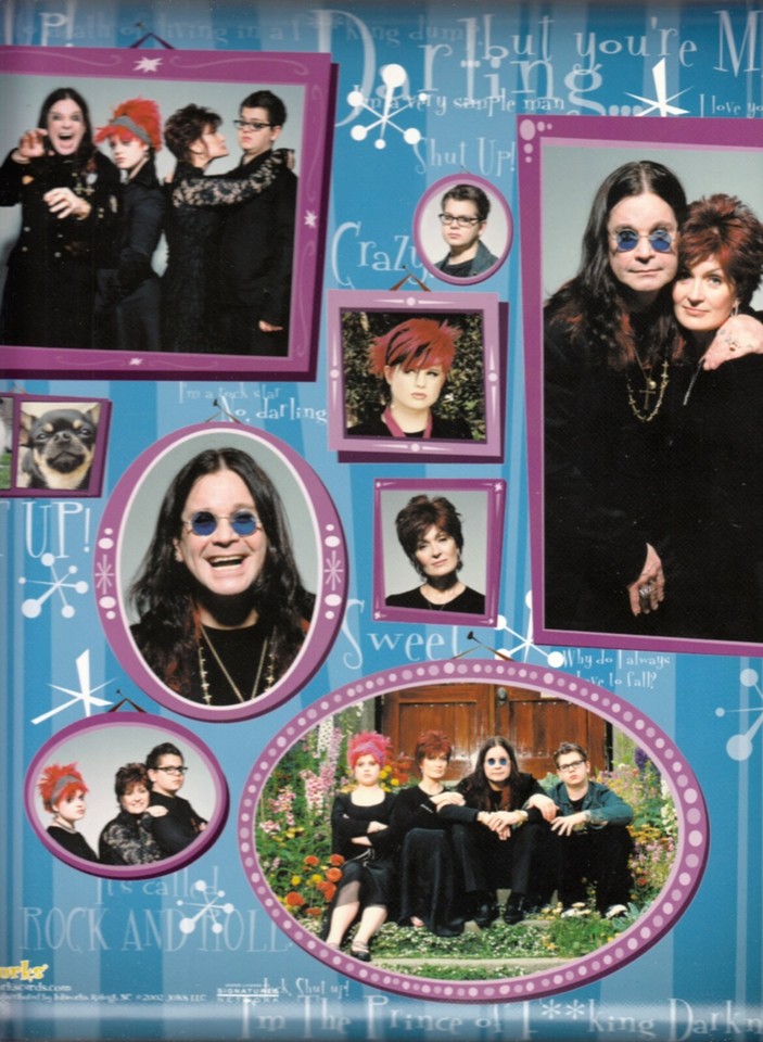 THE OSBOURNES 2002 INKWORKS ALBUM BINDER | eBay