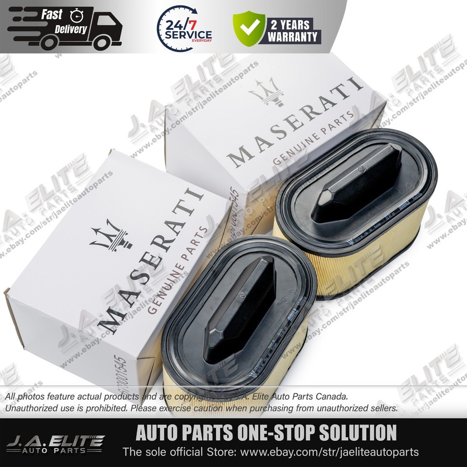 2pcs Genuine Maserati Engine Air Filter Ghibli Quattroporte Levante ...