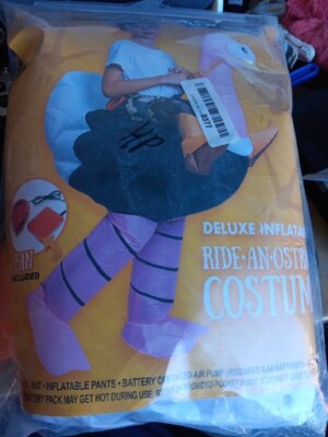 Puff Me Up Inflatable Ride An Ostrich Costume Child One Size Free ...