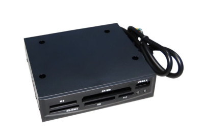 NEWlink Black 3.5" Drive PC Bay Camera Card Reader Writer 52 in 1 Multi ...