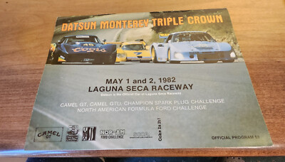 1982 Laguna Seca Datsun Monterey Triple Crown Race Program | eBay