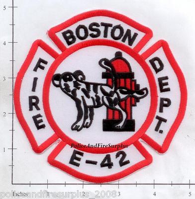 Massachusetts - Boston Engine 42 MA Fire Dept Patch - Dalmation | eBay