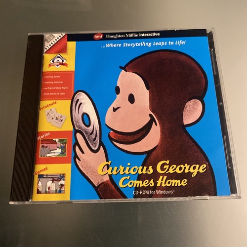 Curious George Comes Home PC CD Rom Games Learning 1996 VG | eBay UK