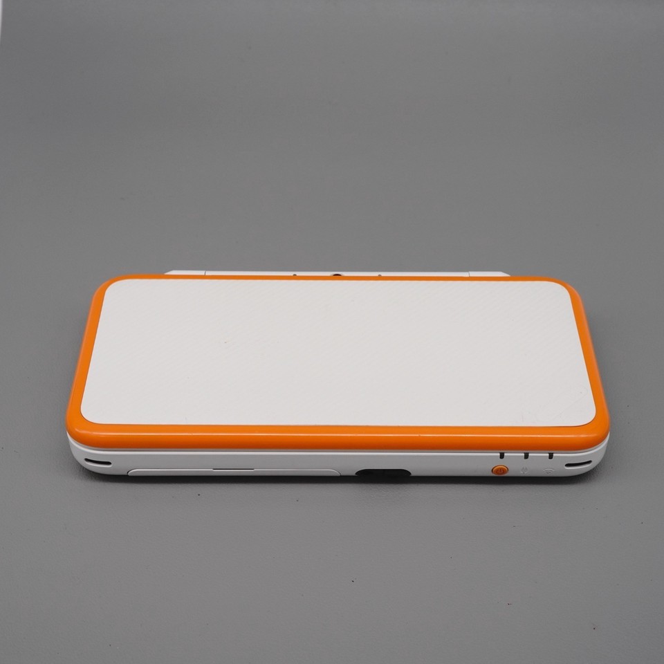 Nintendo "New" 2DS XL LL Console White & Orange w/ extras (USA Seller ...