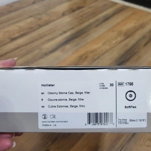Hollister Ostomy Stoma Cap SoftFlex 50mm Beige Filter 30 Units REF 1796 ...