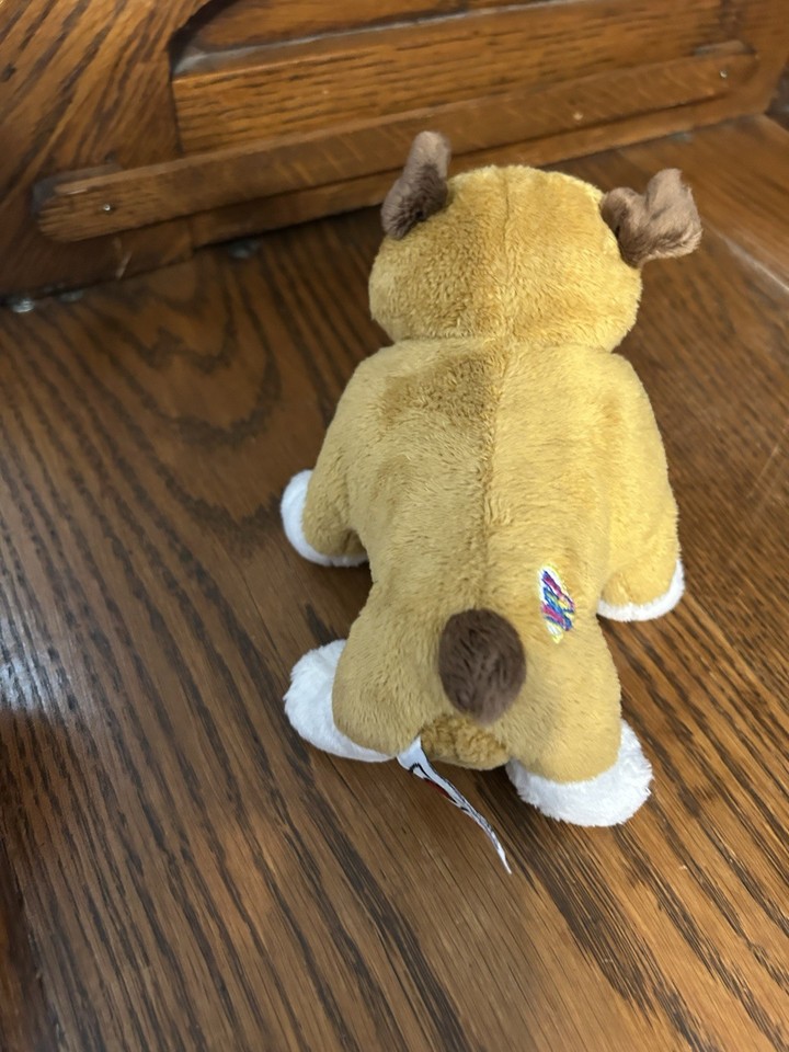 CUTE SMALL GANZ WEBKINZ TAN BULLDOG PLUSH TOY NO TAG WITH FREE SHIPPING ...