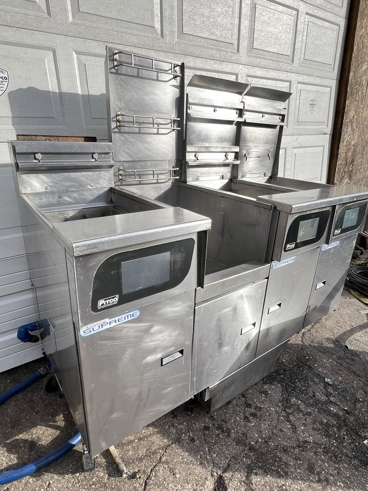 Pitco ROV SSHLV14 four door Vat Gas Filtration Fryer | eBay