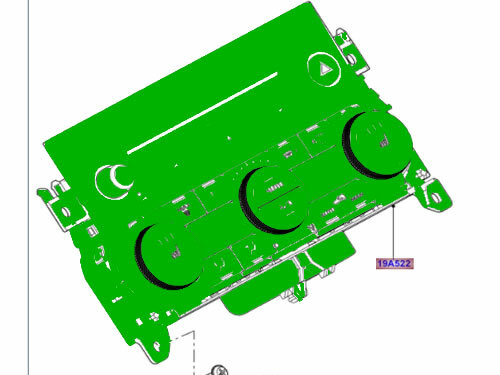 GENUINE LAND ROVER A/C CONTROL HEATER RANGE ROVER EVOQUE LR071832 NEW ...