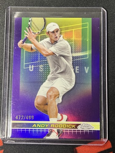 Andy Roddick 2024 Topps Chrome Tennis Purple /499 SP Legend | eBay