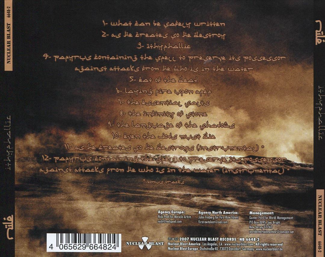 NILE - ITHYPHALLIC NEW CD 4065629664824 | eBay