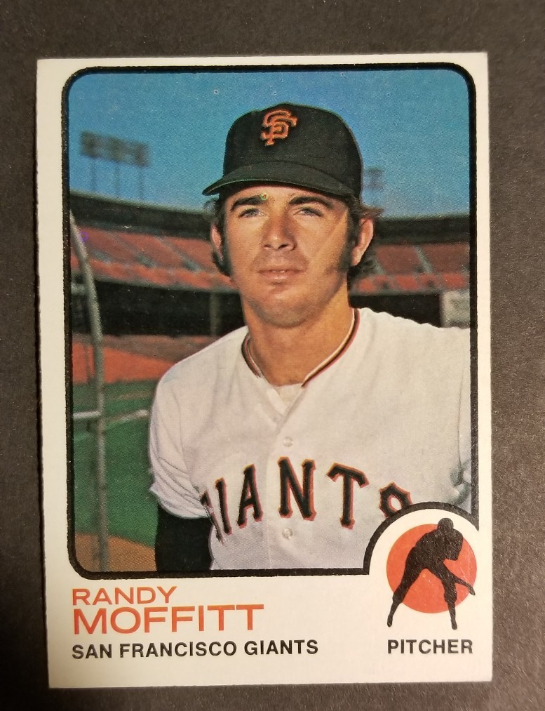 1973 TOPPS BASEBALL CARD EXCELLENT #43 RANDY MOFFITT SAN FRANCISCO ...