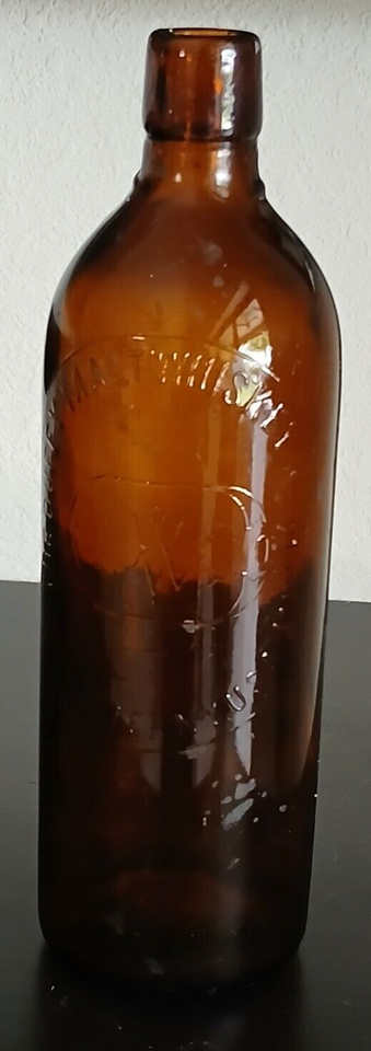 The Duffy Malt Whiskey Company 1886 Dark Amber Glass Bottle 10.2" Tall ...