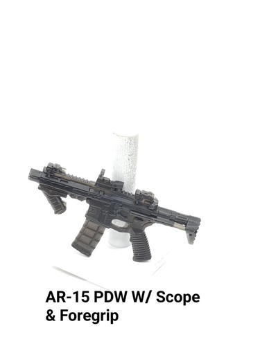 3d Printed AR-15 PDW #2 For SHOCKWAVE 1:12 6" GI Joe Classified/Marvel ...