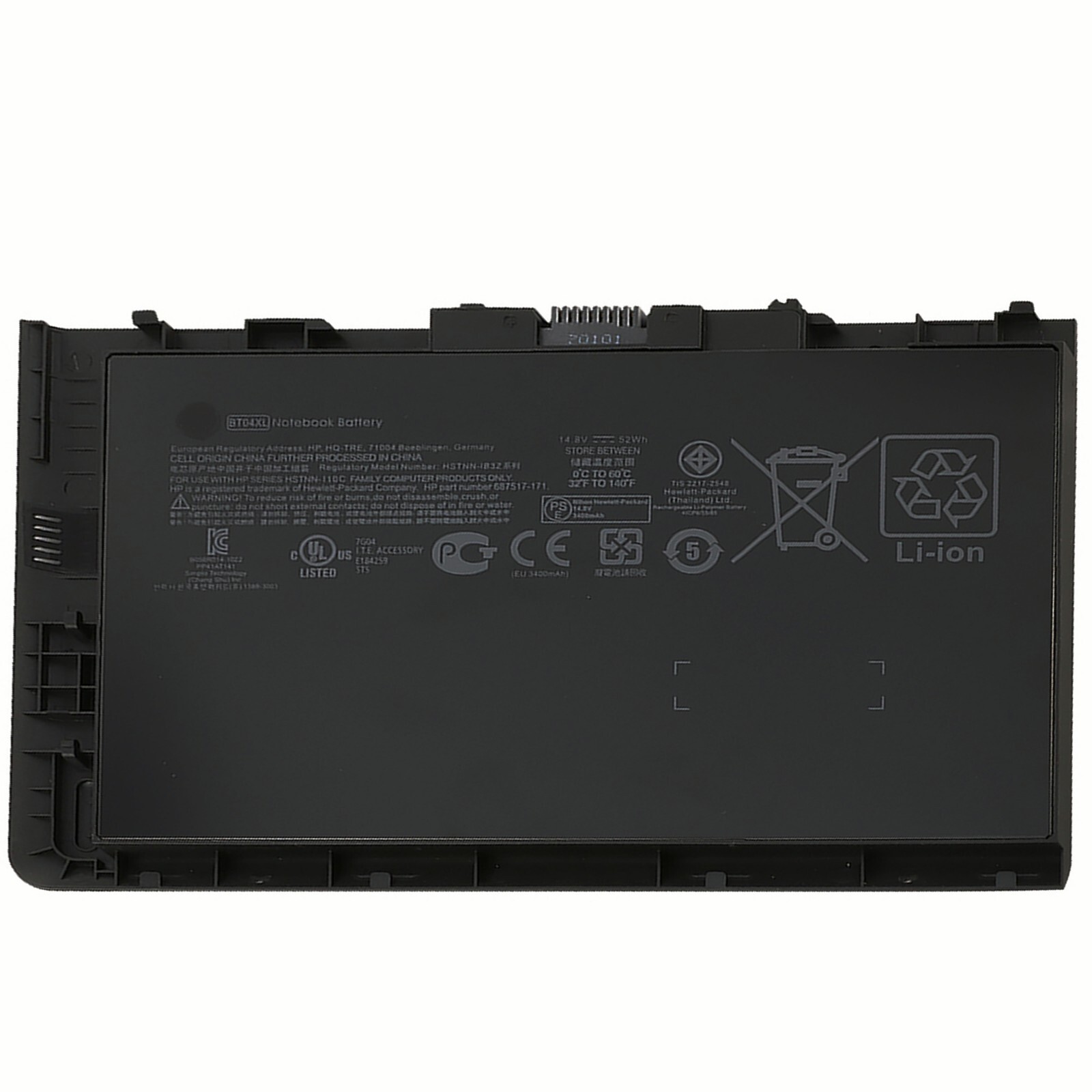 BT04XL Battery For HP EliteBook Folio 9470m 9480m 687945-001 682962-001 ...