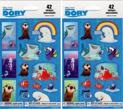 84 Stickers 6 Sheets Disney Pixar Finding Dory Kids Crafts Party Favor ...