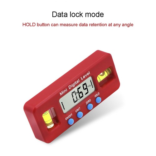 Magnetic Angle Finder Level Gauge Tool Mini Digital Protractor ...