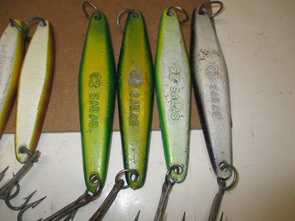 VINTAGE TUNA JIGS SALAS 4-6X JR. * 4- 6X & 4- VAGABOND TY SPECIAL** 12 ...