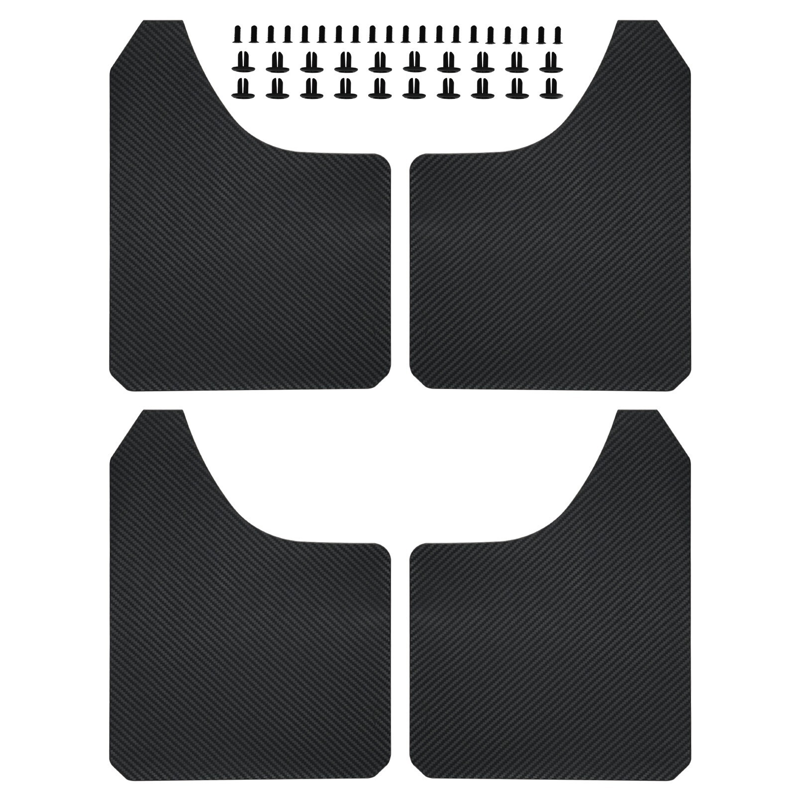 Carbon Fiber Mud Flaps Mudflaps Splash Guards For VW Golf GIT R R32 3 4 ...