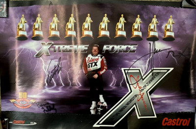 JOHN FORCE SIGNED NHRA DRAG RACING 2000 FORCE EXTREME 10.7 X 16 RARE ...