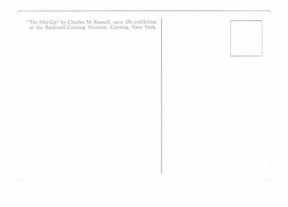 The Mix Up By Charles M Russell Rockwell Corning Museum #NY #Postcard ...