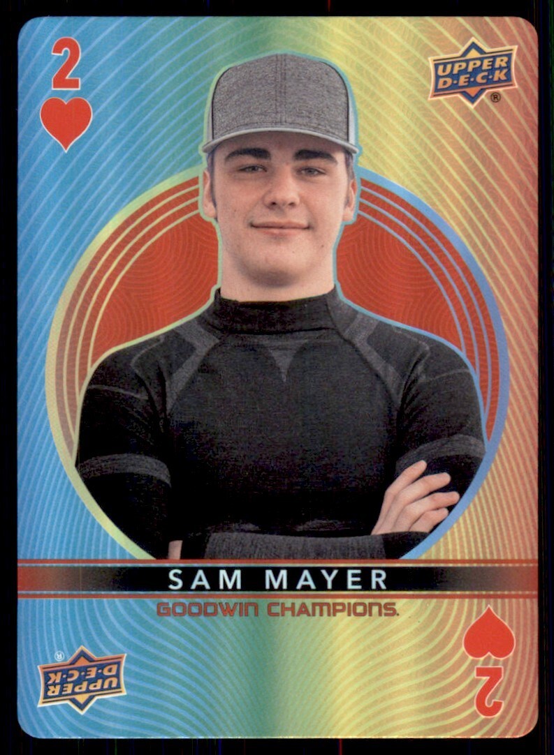 2022 UD Goodwin Champions Playing Cards #2-HEARTS Sam Mayer - Racing | eBay